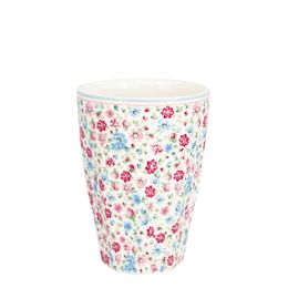 GreenGate French Latte Becher Louisa white 12,5 cm, &Oslash; 9 cm skandinavische Deko Online Shop