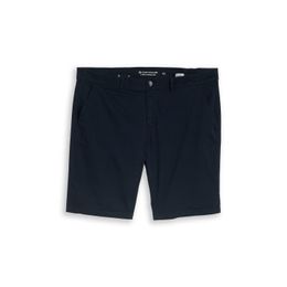 Tom Tailor Herren Plus Size - Slim Chino Shorts, blau, Uni, Gr. 42