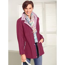 Funktionsjacke Classic Basics, Damen, Gr. 38, lila (brombeer), 100% Polyester, gemustert, mehrfarbig, unifarben, figurumspielend, Jacken Funktionsjacke