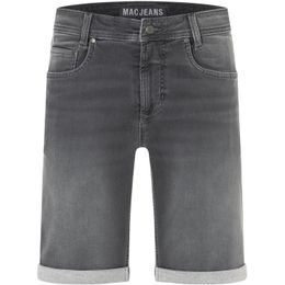 Jeansbermudas MAC "Jogn Bermuda", Herren, Gr. 34, N-Gr, authentic grau used, Denim/Jeans, Obermaterial: 99% Baumwolle, 1% Elasthan, knielang, Jeans, Sommerhose