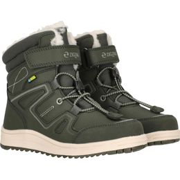 Winterboots ZIGZAG "Rincet Kids Boot WP", Jungen, Gr. 24, beetle, Synthetik, Textil, Schuhe Winterboots, Winterstiefel,Schn&uuml;rstiefel, Winterschuhe,wasserdicht,gef&uuml;ttert