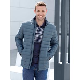 Steppjacke CLASSIC, Herren, Gr. 46, blau (rauchblau), 100% Polyester, unifarben, Jacken Steppjacke
