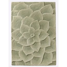 HEINE HOME Witt Teppich, lindgr&uuml;n, Gr&ouml;&szlig;e 60x80 cm - rechteckig