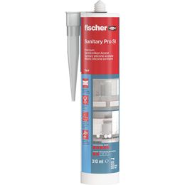 Fischer Sanit&auml;rsilikon DSSA, Inhalt 310 ml, ab 12 Stk, grau
