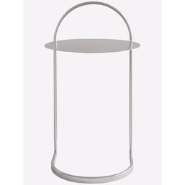 HEINE HOME Witt Beistelltisch, silberfarben, Gr&ouml;&szlig;e 60x35x35 cm