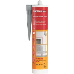 Fischer Bausilikon DBSA, Inhalt 310 ml, ab 12 Stk, betongrau