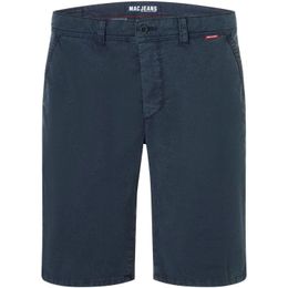 Bermudas MAC "Liam Bermuda", Herren, Gr. 34, N-Gr, blau (schwarz indigo), Twill, Obermaterial: 62% Lyocell, 35% Baumwolle, 3% Elasthan, Hosen Bermudas, in gewaschener Optik, Twillqualit&auml;t