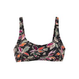 Buffalo Damen Bustier-Bikini-Top, Schwarz, Gr. 38C, Bustier-Bikinis, Material: Polyamid