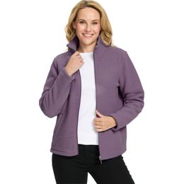 Damen Fleecejacke mit Stehkragen feige, Gr&ouml;&szlig;e 54
