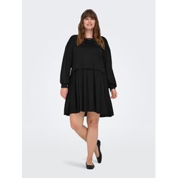 Only sheego Gro&szlig;e Gr&ouml;&szlig;en Jerseykleid, black, Gr&ouml;&szlig;e M - Damen