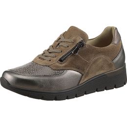 Waldl&auml;ufer Damen Sneaker f&uuml;r sehr kr&auml;ftige F&uuml;&szlig;e beige Gr&ouml;&szlig;e 7,5