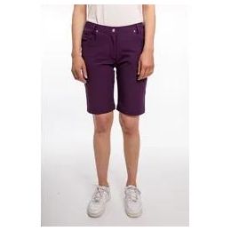 Bermudas DEPROC ACTIVE "KENORA URBAN Short & kurze Hose", Damen, Gr. 36/38 (M), Normalgr&ouml;&szlig;en, lila, 97% Polyester; 3% Elasthan, Hosen Bermudas, In melierter Optik