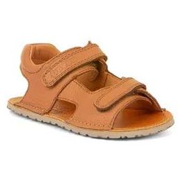 Sandale froddo, Jungen, Gr. 33, braun (cognac), Leder, unifarben, Schuhe Sandale