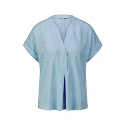 Peter Hahn - Bluse mit Rundhals-Ausschnitt, blau, Gr. 40 / M