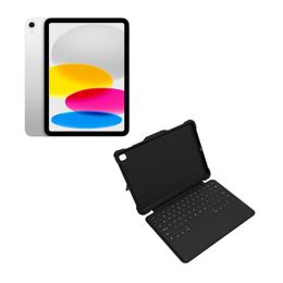 Apple iPad (11") Wi-Fi 256 GB silber + @keycase Smart f&uuml;r das Apple iPad A16 (2025, 11")