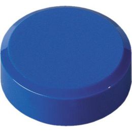 Rundmagnete Maul, Kunststoff & Metall, Feinstruktur, Haftkraft 170 g, &oslash; 15 x 7,5 mm, blau, 20 St&uuml;ck