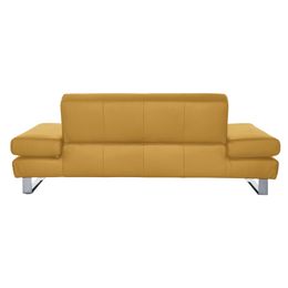 2-Sitzer W.Schillig "taboo Designsofa mit hohem Sitzkomfort", gelb (kurkuma z69), B:202cm H:76cm T:91cm, Flachgewebe S22 (100% Polyester);Stoff S37 (100% Polyester): Luxus-Microfaser in Lederoptik;Longlife Xtra-Leder Z59: Glattleder mit modischer Pr&auml;gung. Hautst&auml;rke 0, 9 - 1, 1 mm;Longlife Xtra-Leder Z69: Das feinnarbige, gedeckte Softleder Z69 besticht durch seine au&szlig;ergew&ouml;hnliche Weichheit im tr
