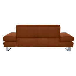 2-Sitzer W.Schillig "taboo Designsofa mit hohem Sitzkomfort", braun (cognac z69), B:202cm H:76cm T:91cm, Flachgewebe S22 (100% Polyester);Stoff S37 (100% Polyester): Luxus-Microfaser in Lederoptik;Longlife Xtra-Leder Z59: Glattleder mit modischer Pr&auml;gung. Hautst&auml;rke 0, 9 - 1, 1 mm;Longlife Xtra-Leder Z69: Das feinnarbige, gedeckte Softleder Z69 besticht durch seine au&szlig;ergew&ouml;hnliche Weichheit im tr