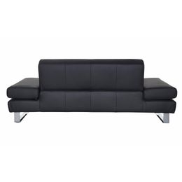 2-Sitzer W.Schillig "taboo Designsofa mit hohem Sitzkomfort", grau (antracite s37), B:202cm H:76cm T:91cm, Flachgewebe S22 (100% Polyester);Stoff S37 (100% Polyester): Luxus-Microfaser in Lederoptik;Longlife Xtra-Leder Z59: Glattleder mit modischer Pr&auml;gung. Hautst&auml;rke 0, 9 - 1, 1 mm;Longlife Xtra-Leder Z69: Das feinnarbige, gedeckte Softleder Z69 besticht durch seine au&szlig;ergew&ouml;hnliche Weichheit im 