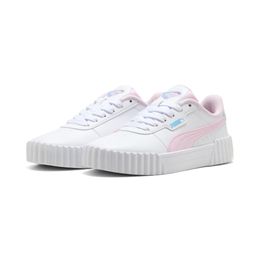Sneaker Puma "CARINA 3.0 JELLY HEAVEN JR", Jungen, Gr. 36, Puma wei&szlig;, pearl pink, Synthetik, unifarben, Schuhe Sneaker, f&uuml;r Jugendliche, mit Synthetik-Obermaterial, mit Gummilaufsohle