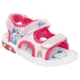 Sandale Disney "LILO & STITCH", M&auml;dchen, Gr. 24, pink, Synthetik, Schuhe Sandale, mit cooler Blinkfunktion