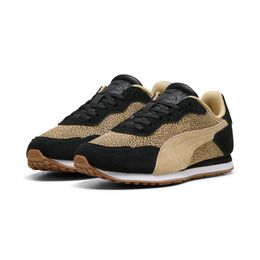 Sneaker Puma "ST MILER ROSE TOPCAT", Damen, Gr. 36, Puma schwarz, toasted almond, gum, Leder, mehrfarbig, Schuhe Sneaker, f&uuml;r sportlichen Look, aus Leder, mit Schn&uuml;rung