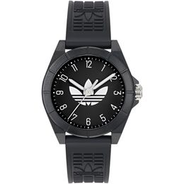 Quarzuhr adidas originals "PROJECT FOUR", schwarz, Armbanduhren, Damen, Quarzuhr, Armbanduhr, Herrenuhr, Damenuhr, unisex, Resinarmband