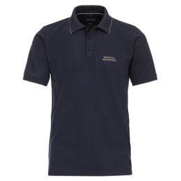 Poloshirt Casamoda "Casamoda Polo-Shirt uni", Herren, Gr. XL, blau (dunkelblau), 50% Baumwolle, 50% Polyester, Shirts
