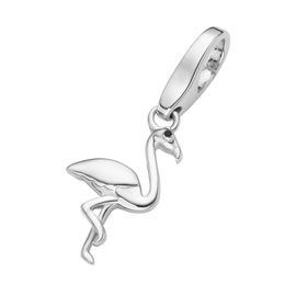 Charm-Einh&auml;nger "Flamingo, Silber 925", silber, Giorgio Martello MILANO, Charms, Damen, Silber 925 (Sterlingsilber)