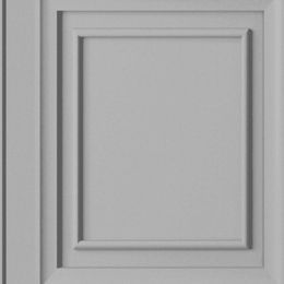 Vliestapete Laura Ashley "Redbrook Wood Panel", silber, B:0,52m L:10m, Vlies, Tapeten, 10mx52cm