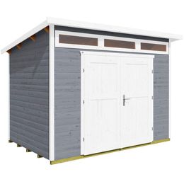 Gartenhaus Weka "264 Gr. 4, 21 mm", grau, Fu&szlig;boden im Gartenhaus, ohne R&uuml;ck- und Seitenwand, ohne Dacheindeckung, Massivholz, Gartenh&auml;user, Gartenhaus