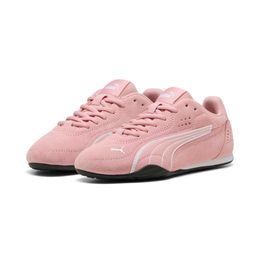 Sneaker Puma "CATCH SD JR", Jungen, Gr. 37,5, rosy outlook, Puma wei&szlig;, Leder, unifarben, Schuhe Sneaker, f&uuml;r Jugendliche, sportlicher Stil, mit Schn&uuml;rung