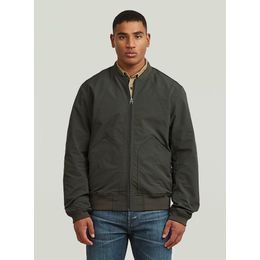 G-Star Raw Bomberjacke G-STAR "Unpadded Bomberjacke", Herren, Gr. L, asfalt, Obermaterial: 54% Elastomultiester, 46% Polyester, Jacken Bomberjacke