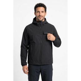 Funktionsjacke Jack Wolfskin "MAHANI JKT M", Herren, Gr. M (50), schwarz, Obermaterial: 100% Polyester. Futter: 100% Polyester, normal, Jacken Funktionsjacke, W&auml;rmend, winddicht, &Uuml;bergangsjacke