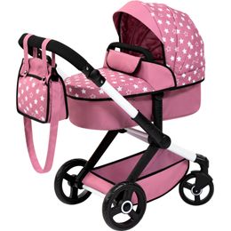Kombi-Puppenwagen BAYER "Xeo, rosa", rosa, Puppenwagen, KinderB:37cm H:73cm T:68cm, Kunststoff, Metall, Stoff, B:37cm H:73cm T:68cm