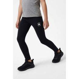 Leggings Converse "CNVG CORE LEGGING W/ DISSECTED", Kinder, Gr. 158 (XL), N-Gr, schwarz, Obermaterial: 85% Polyester, 15% Elasthan, Hosen Leggings, f&uuml;r Kinder, mit Elasthan-Anteil, leichtes Material, pflegeleicht