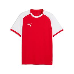 Fu&szlig;balltrikot Puma "TEAMLIGA26 MATCHDAY JERSEY", Herren, Gr. M, Puma rot, Puma wei&szlig;, Puma wei&szlig;, Interlock, Obermaterial: 100% Polyester, unifarben, regular fit normal, Rundhals, Trikots Fu&szlig;balltrikot, mit DryCELL-Technologie, Regular Fit, Rundhalsausschnitt, Kurzarm