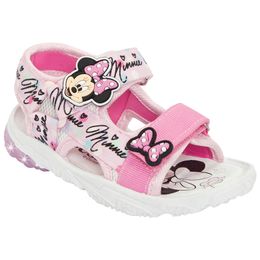 Sandale Disney "MINNIE", M&auml;dchen, Gr. 26, pink, Synthetik, Schuhe Sandale, mit cooler Blinkfunktion
