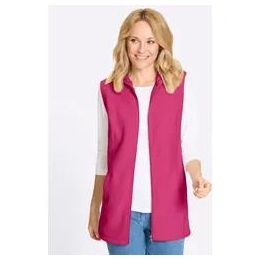Fleeceweste Classic Basics, Damen, Gr. 38, fuchsia, 100% Polyester, unifarben, Westen Fleeceweste
