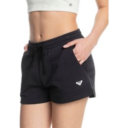 Sweatshorts Roxy "SURF STOKED SHORT TERRY", Damen, Gr. XXL (44), N-Gr, grau (anthrazit), Obermaterial: 80% Baumwolle, 20% Polyester, Hosen Sweatshorts, sportlicher Stil, f&uuml;r Freizeit und entspannte Aktivit&auml;ten
