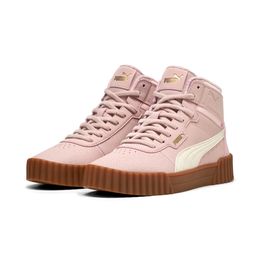 Sneaker Puma "CARINA 3.0 MID WTR", Damen, Gr. 37, beige (mauve mist, frosted ivory), Synthetik, unifarben, Schuhe Sneaker, f&uuml;r sportlichen Look im Alltag, atmungsaktives Textil-Innenmaterial