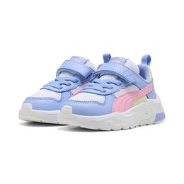 Sneaker Puma "TRINITY 2 LT AC INF", M&auml;dchen, Gr. 21, Puma wei&szlig;, pink shimmer, intense lavender, Textil, Schuhe Sneaker, f&uuml;r Kinder, sportlicher Stil, mit Klettverschluss