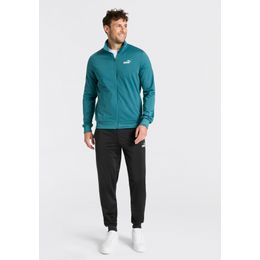 Trainingsanzug Puma "ESS POLY SUIT", Herren, Gr. L, emerald ice, Trikot, Obermaterial: 100% Polyester, unifarben, regular fit, Sportanz&uuml;ge Trainingsanzug, Regular Fit, ohne Kapuze