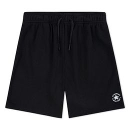 Shorts Converse "CNVB ULTIMATE ESSENTIAL DCTP S", Jungen, Gr. 128, N-Gr, schwarz, Obermaterial: 60% Baumwolle, 40% Polyester, Hosen Shorts, f&uuml;r Kinder, bequeme Passform, f&uuml;r Alltag und Freizeit, pflegeleicht