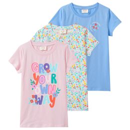 Yigga 3 M&auml;dchen T-Shirts mit bunten Motiven