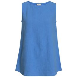 Gina Damen Musselin-Top in Unifarben