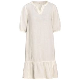 Gina Damen Musselin-Kleid in Unifarben