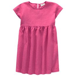 Topolino M&auml;dchen Leinen-Kleid mit kurzen &Auml;rmeln