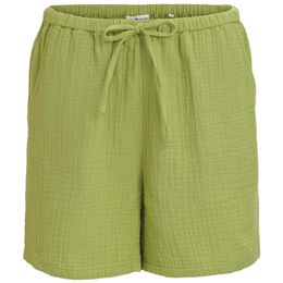Gina Damen Musselin-Shorts in Unifarben
