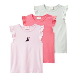 Yigga 3 M&auml;dchen T-Shirts mit Fl&uuml;gel&auml;rmeln
